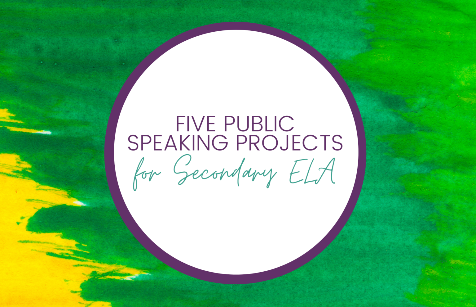 5 Public Speaking Projects for Secondary ELA - Spark Creativity