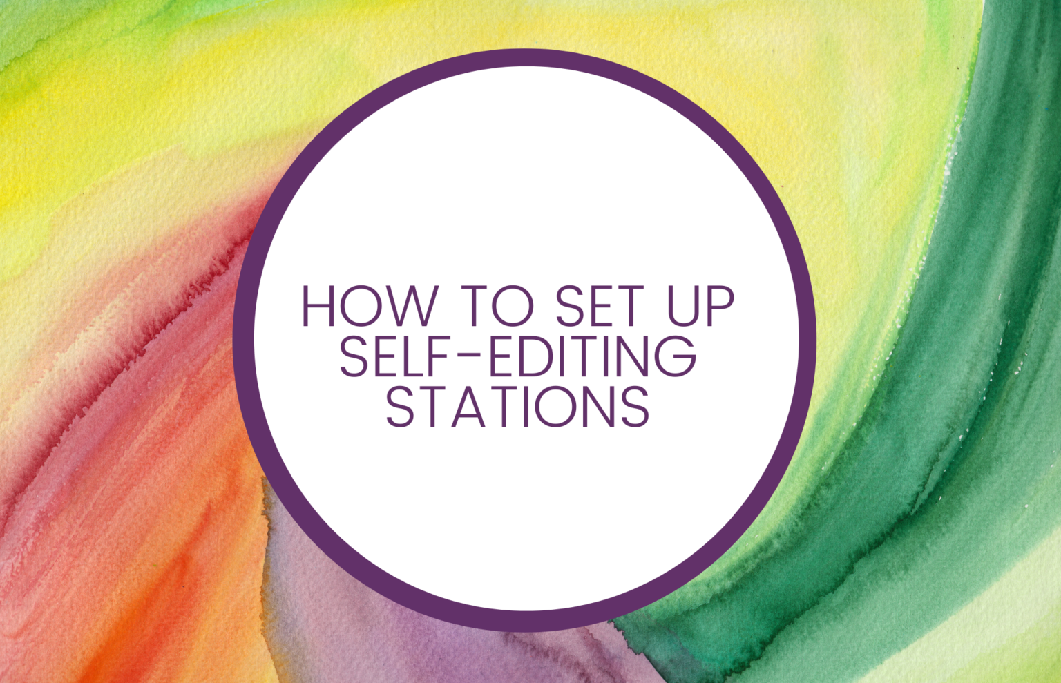 How to Set Up Self-Editing Stations - Spark Creativity