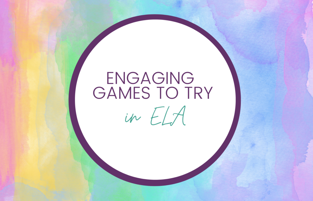 Engaging Games for your ELA Classroom - Spark Creativity