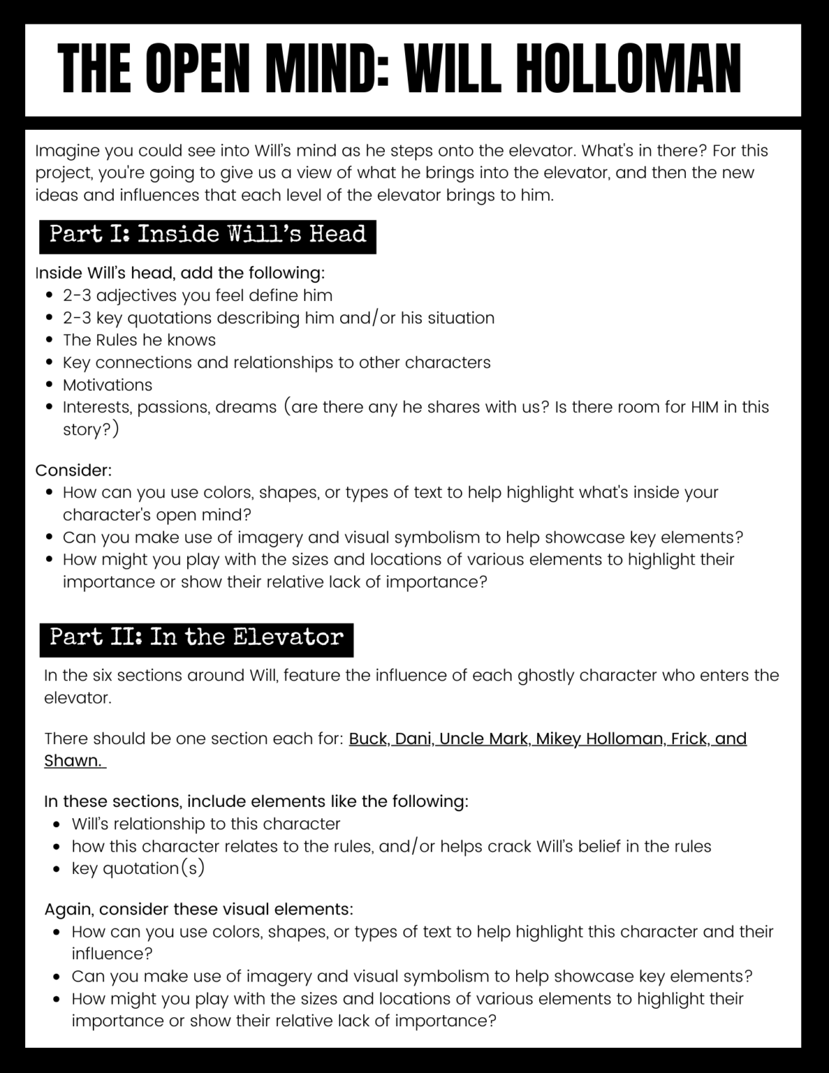 Long Way Down Lesson Plans: Creative Activities & Discussion Options ...